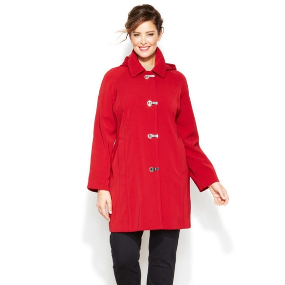 London Fog | Jackets & Coats | London Fog Black Silver Metal Toggle ...